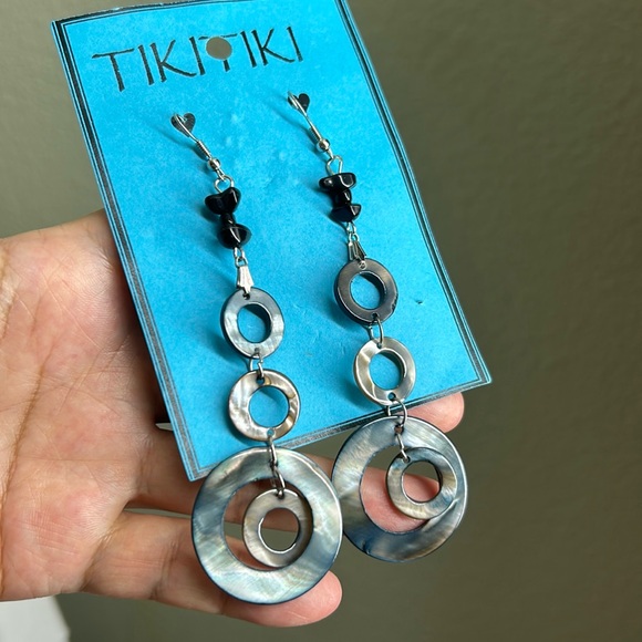 Tikitiki | Jewelry | Newtikitiki Handmade Mop Dangle Earrings | Poshmark